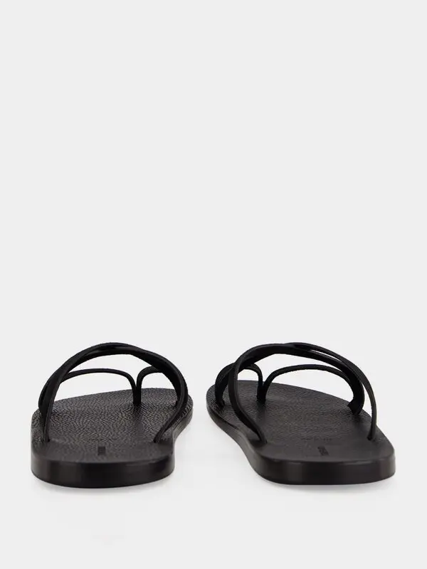 TOM FORD Leather Criss-cross Sandals - Black