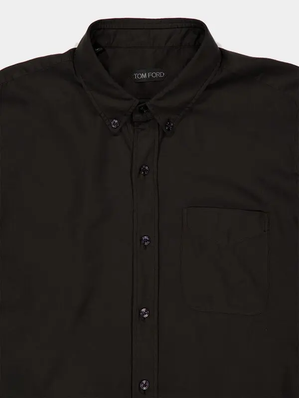 TOM FORD Slim-fit Lyocell Shirt - Black