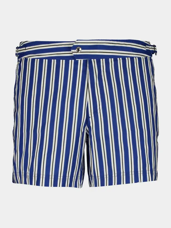 TOM FORD Striped Swim Shorts - Blue