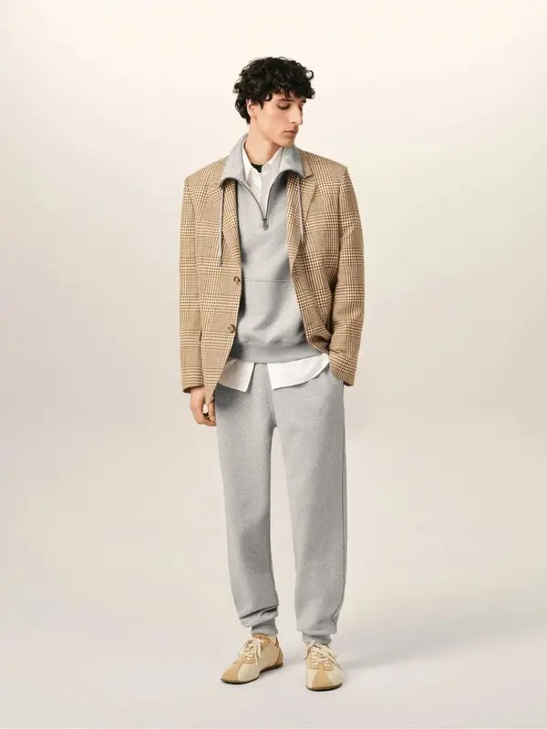 AMI Paris Light Heather Trackpants - Grey