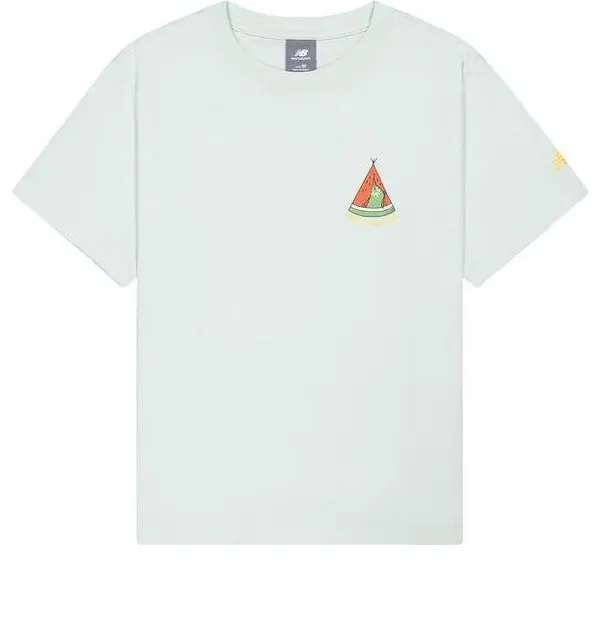 NEW BALANCE Short Sleeve T-shirt - Light Blue
