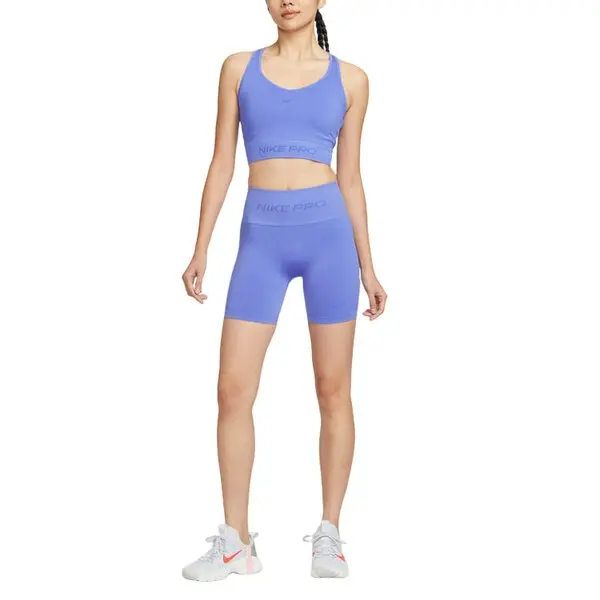 Nike Pro Seamless Dri-fit High-waisted Cycling Shorts - Sapphire