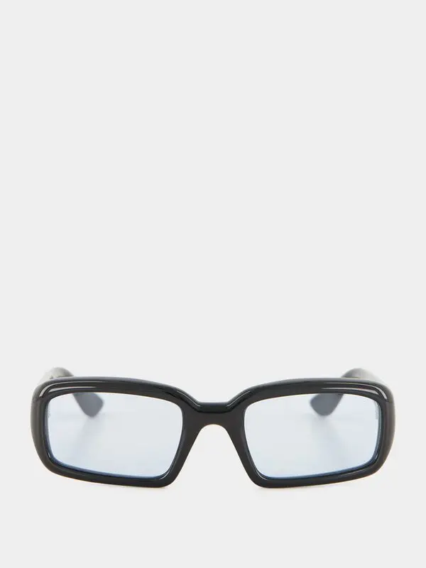 PORT TANGER Mektoub Rectangular Sunglasses - Blue