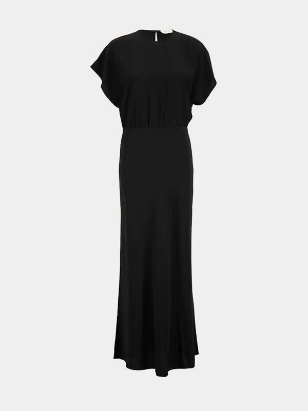 Matteau Bias Midi Tee Dress In Silk Crepe De Chine