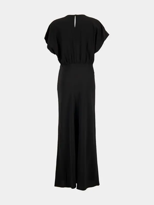 Matteau Bias Midi Tee Dress In Silk Crepe De Chine