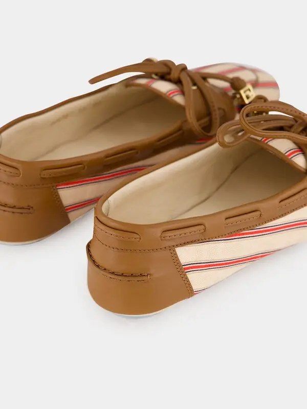 Fendi Ff Canvas Driving Loafers - Red