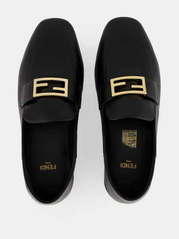 Fendi Baguette Leather Loafers
