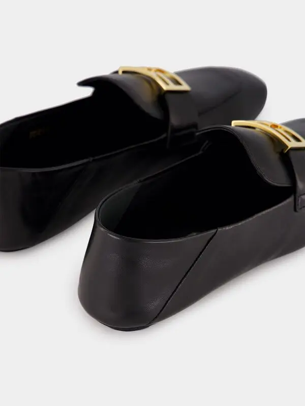 Fendi Baguette Leather Loafers