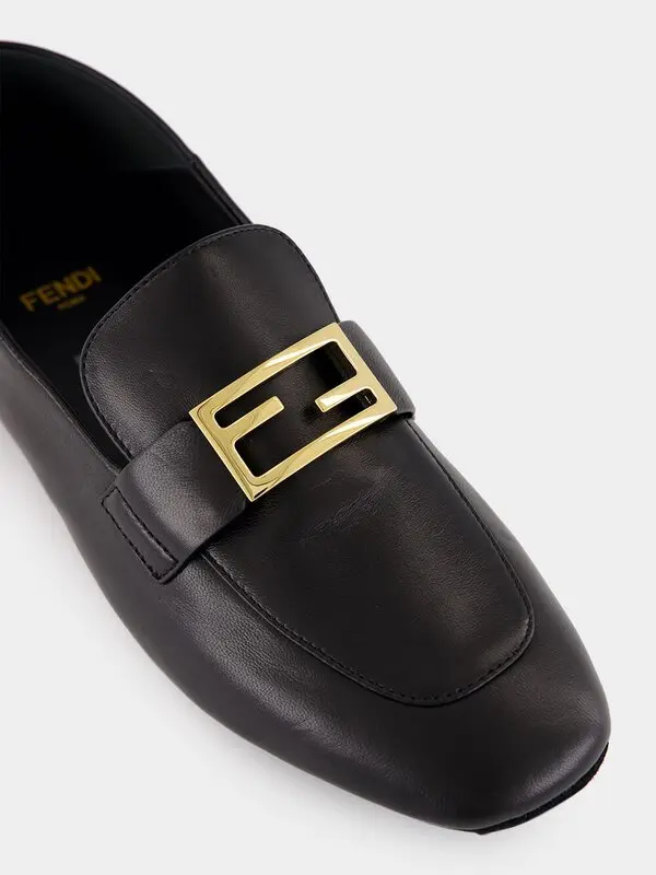 Fendi Baguette Leather Loafers