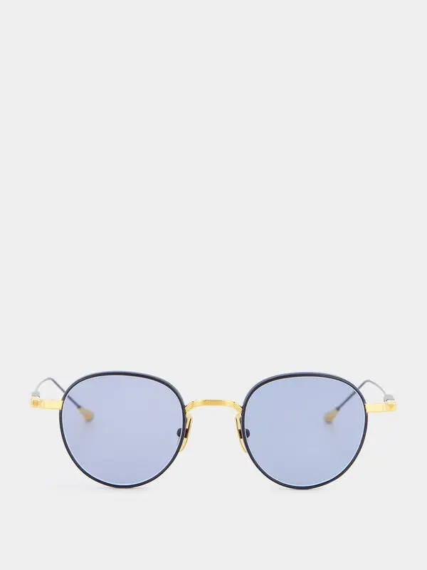 LUNETTERIE GÉNÉRALE Round Frame Sunglasses - Blue