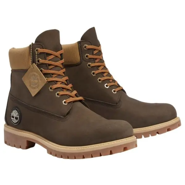 Timberland Premium 6 Inch Waterproof Lace-up Boots - Dark Brown/nubuck Olive