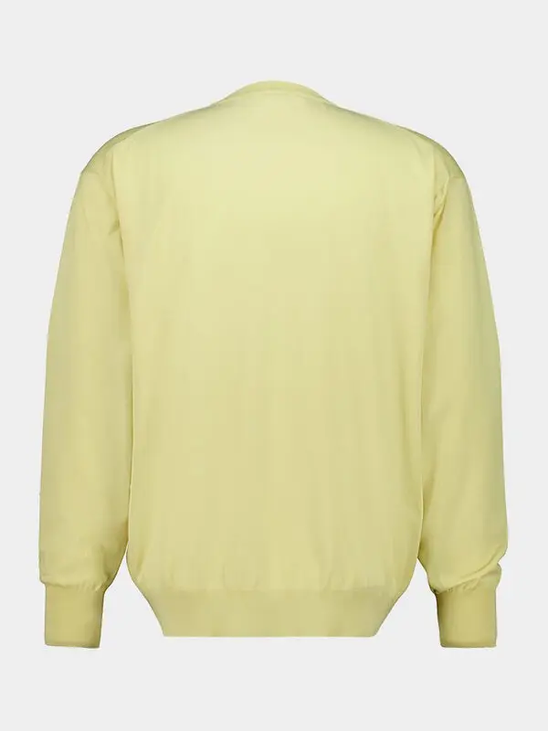 Auralee Beige Giza Knit Pullover - Yellow