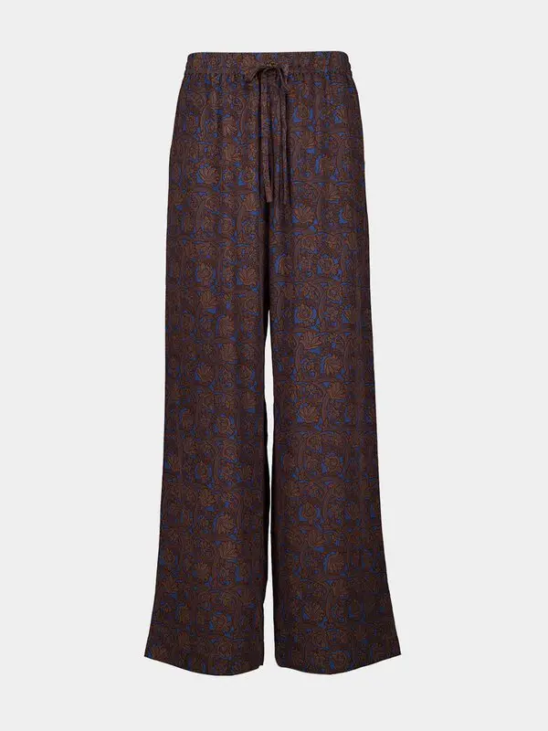 Matteau Marrakesh Silk Casual Trousers - Brown