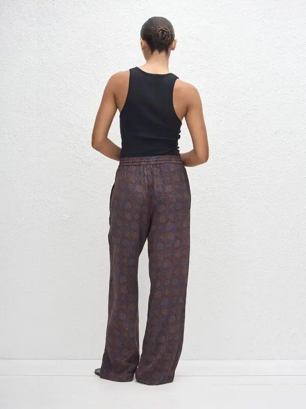Matteau Marrakesh Silk Casual Trousers - Brown