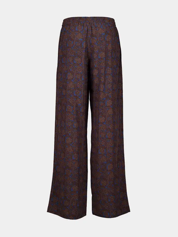Matteau Marrakesh Silk Casual Trousers - Brown