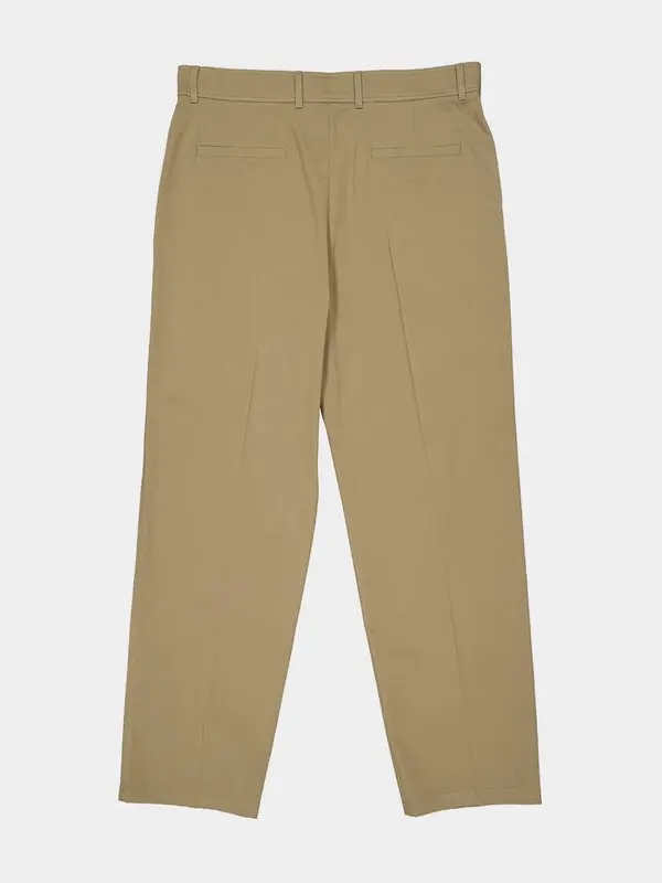 Valentino Garavani Cotton Gabardine Chino Trousers - Beige
