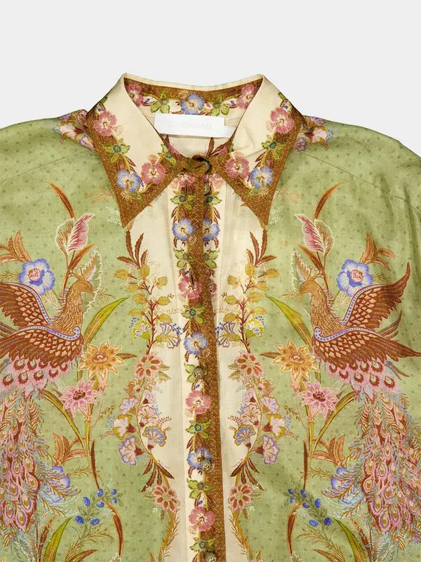 Zimmermann Indra Relaxed Shirt - Green