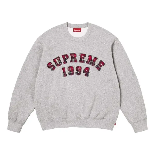 Supreme Plaid Arc Crewneck