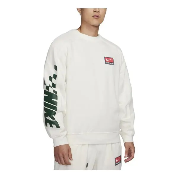 Nike Graphic Fleece Crewneck Sweatshirt - White