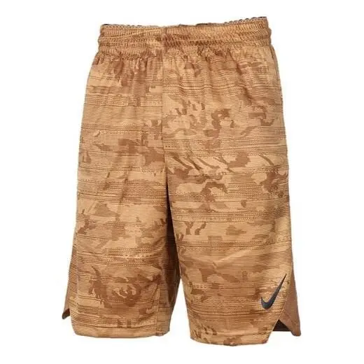 Nike Camouflage Basketball Sports Shorts - Brown