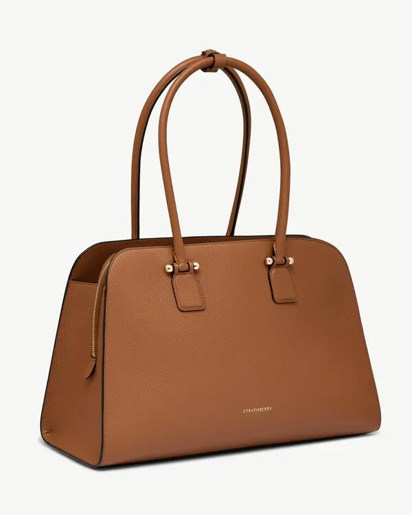 Strathberry Georgia Maxi Satchel - Brown