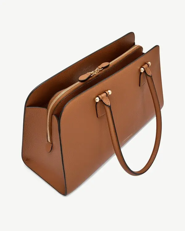 Strathberry Georgia Maxi Satchel - Brown
