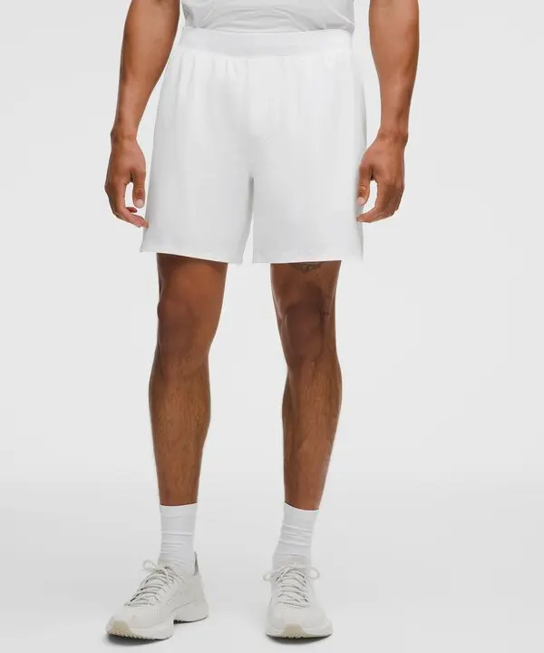 Lululemon Textured Swift Tennis Shorts 7 - White/white