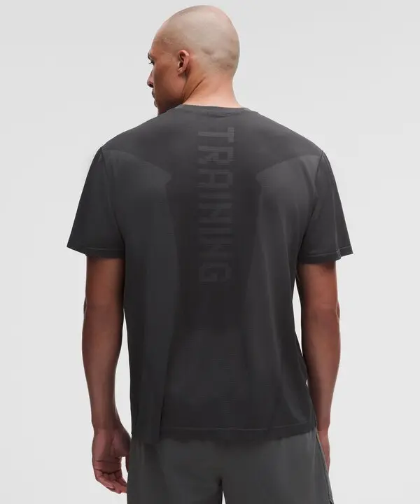 Lululemon Metal Vent Tech Relaxed-fit Short-sleeve Shirt - Black/graphite Grey