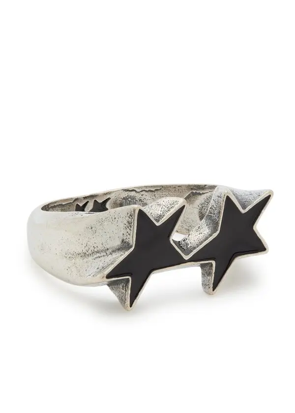 TWOJEYS Icon Enamelled Sterling-plated Ring