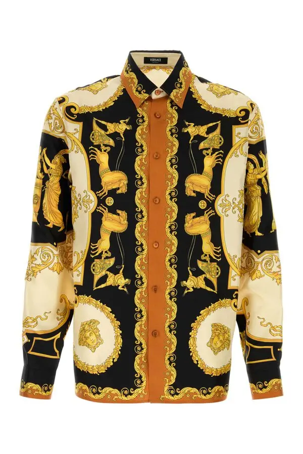 Versace Printed Silk Shirt - Multicolor