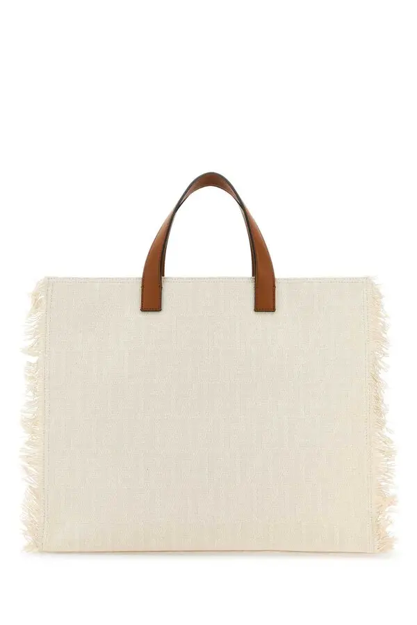 Fendi Embroidered Jacquard Ff Shopper Bag