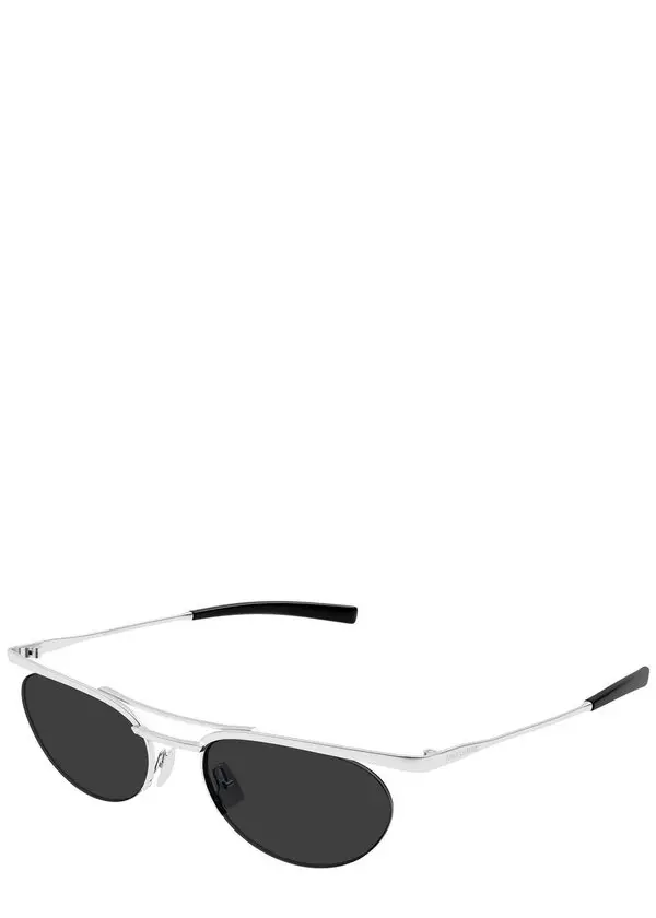 Saint Laurent Round Frame Sunglasses - Silver