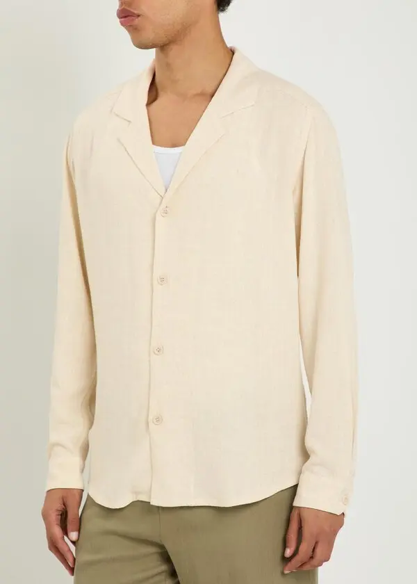 RAITH Cami Rayon-blend Shirt - Beige