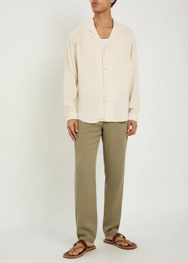 RAITH Cami Rayon-blend Shirt - Beige
