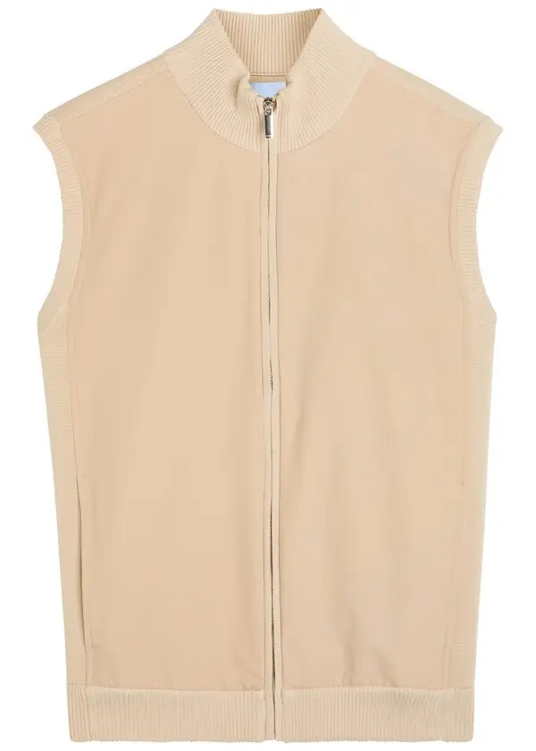 RAITH Rails Hybrid Panelled Stretch-knit Gilet