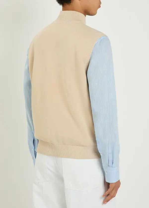 RAITH Rails Hybrid Panelled Stretch-knit Gilet