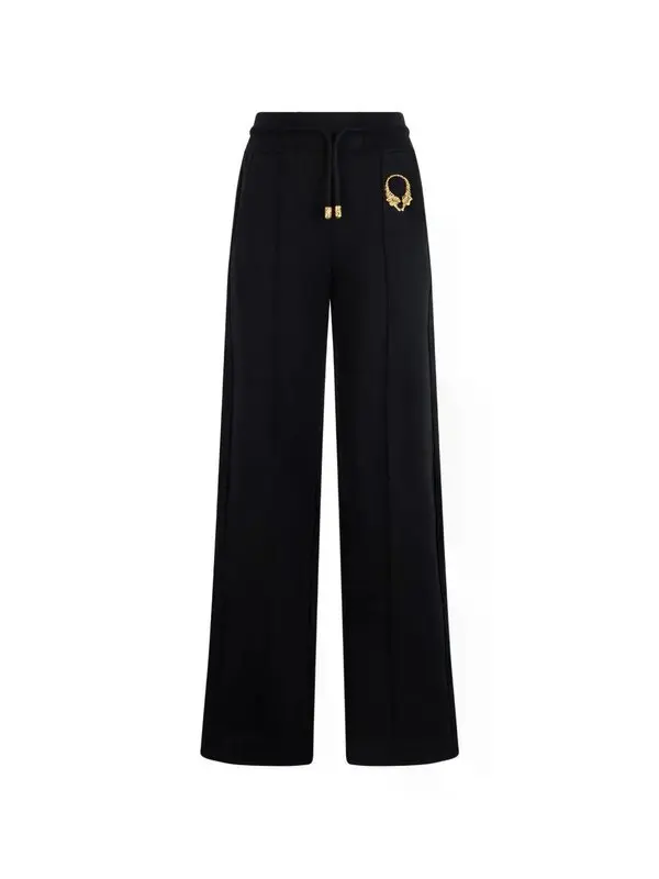 Roberto Cavalli Logo Plaque Drawstring Track Pants