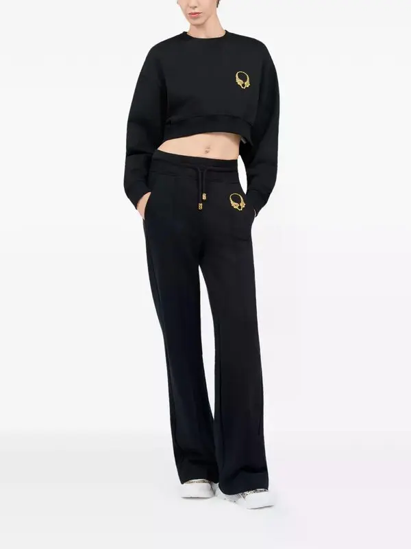 Roberto Cavalli Logo Plaque Drawstring Track Pants