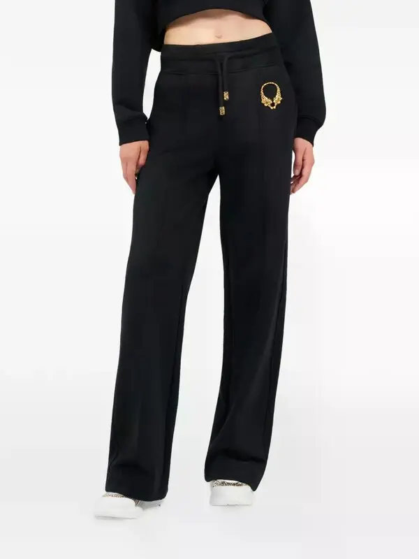 Roberto Cavalli Logo Plaque Drawstring Track Pants