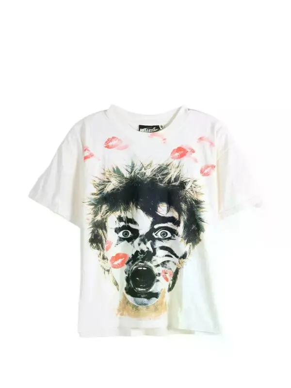 HELLSTAR French Kiss Graphic-print T-shirt - White