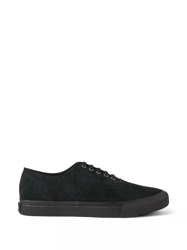 Ralph Lauren Lace-up Leather Sneakers - Black