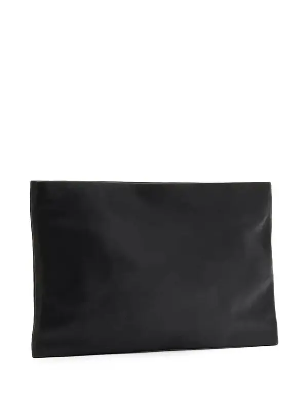 ALLSAINTS Bettina Logo-debossed Leather Clutch Bag