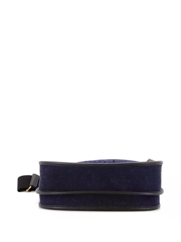 Hermès Evelyn Gen Iii Felt Pm Crossbody Bag - Blue