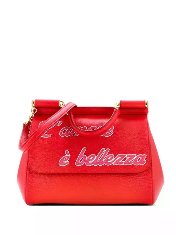 Dolce & Gabbana Miss Sicily Satchel Bag - Red