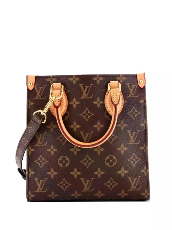 LOUIS VUITTON Sac Plat Nm Monogram Canvas Bag