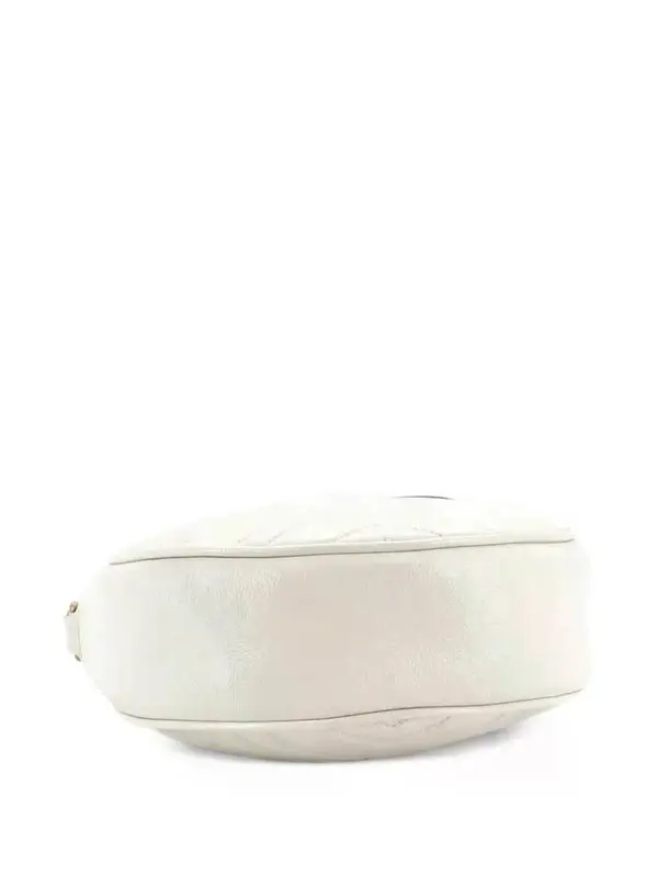 Gucci Matelassé Leather Mini Shoulder Bag - White