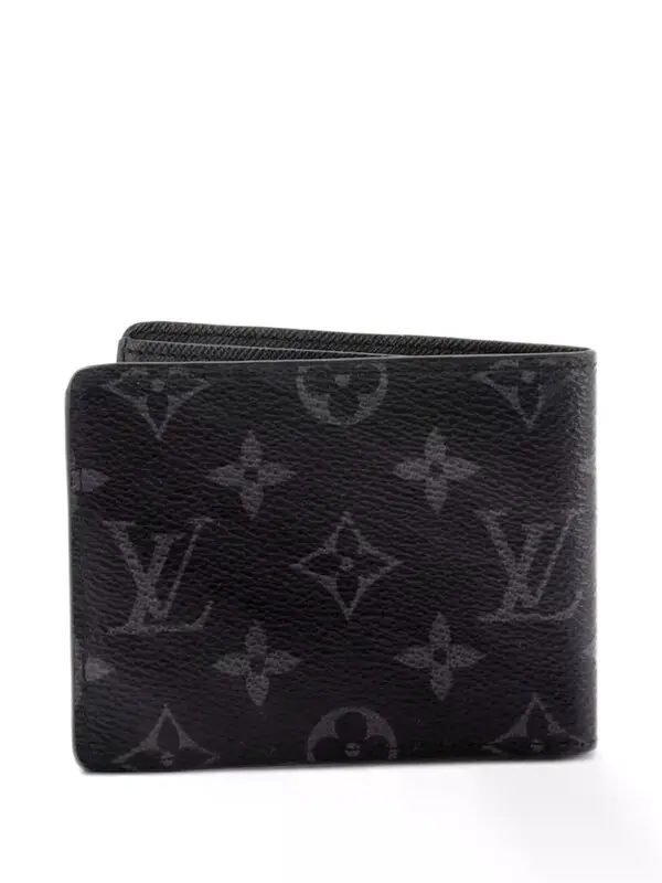 LOUIS VUITTON Multiple Wallet Monogram Eclipse Canvas Small Wallets