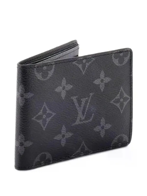 LOUIS VUITTON Multiple Wallet Monogram Eclipse Canvas Small Wallets