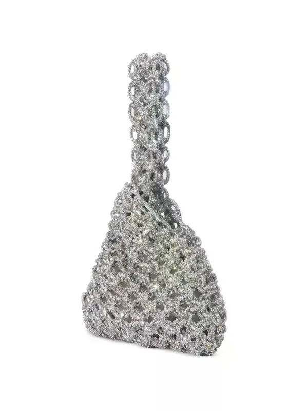 HIBOURAMA Niky Woven Tote Bag - Silver