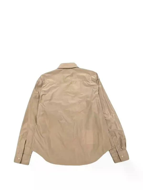 Aspesi Curved Hem Press-stud Shirt
